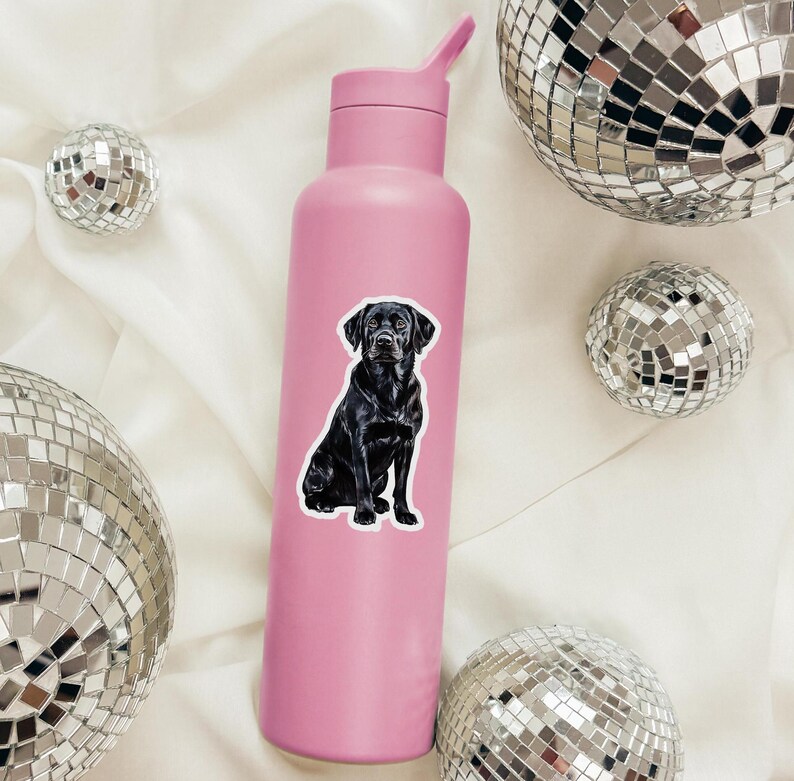 Black Labrador Retriever Sticker Black Lab Sticker Gift for Dog Mom ...