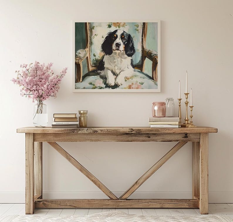 Spaniel Wall Art Cocker Spaniel Printable Springer Spaniel Art Print ...