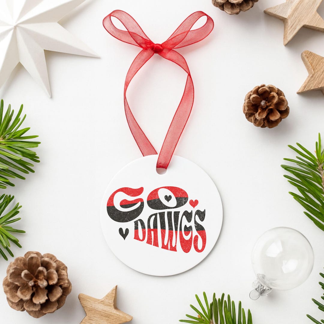 Georgia Bulldogs Christmas Ornament UGA Christmas Gift GA Bulldog ...