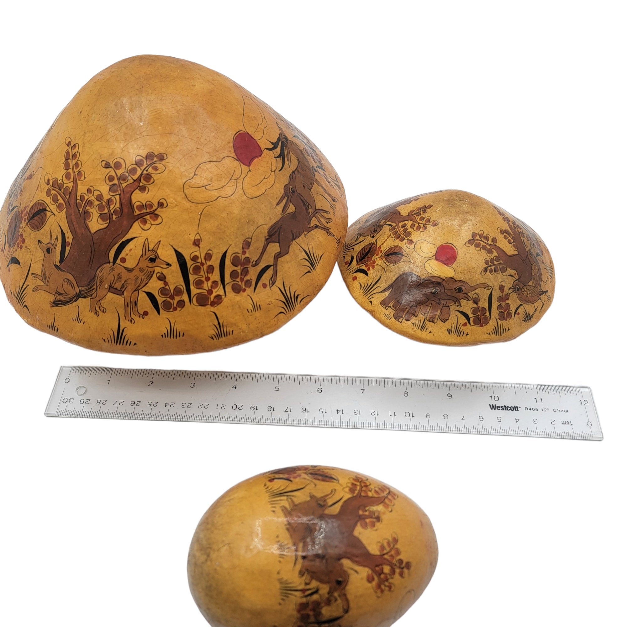 Vintage Ser Mel Tonala Mushrooms and Egg Paper Mache Rero - Etsy