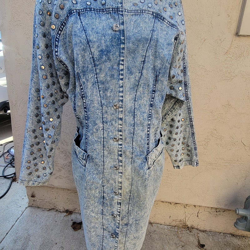 80s Denim Dress - Etsy