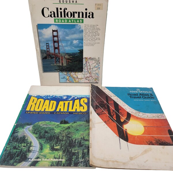Vintage Road Maps - Etsy
