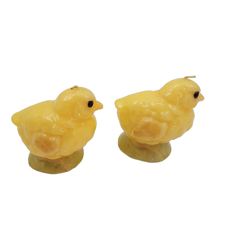 Vintage Yellow Baby Chicken Candles Easter - Etsy