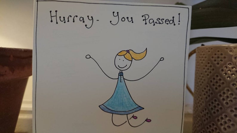 Congratulations Card, You Passed,exams Card, GCSE Results Card, Degree ...