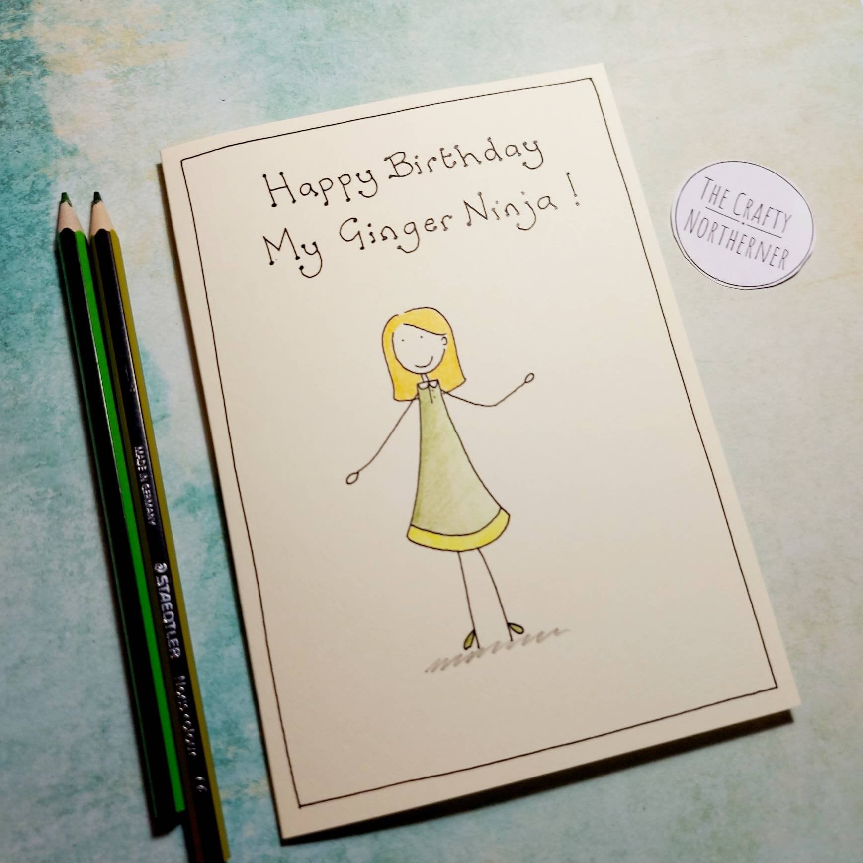 Ginger Birthday Card Ginger Ninja Card Redhead Card Card - Etsy UK