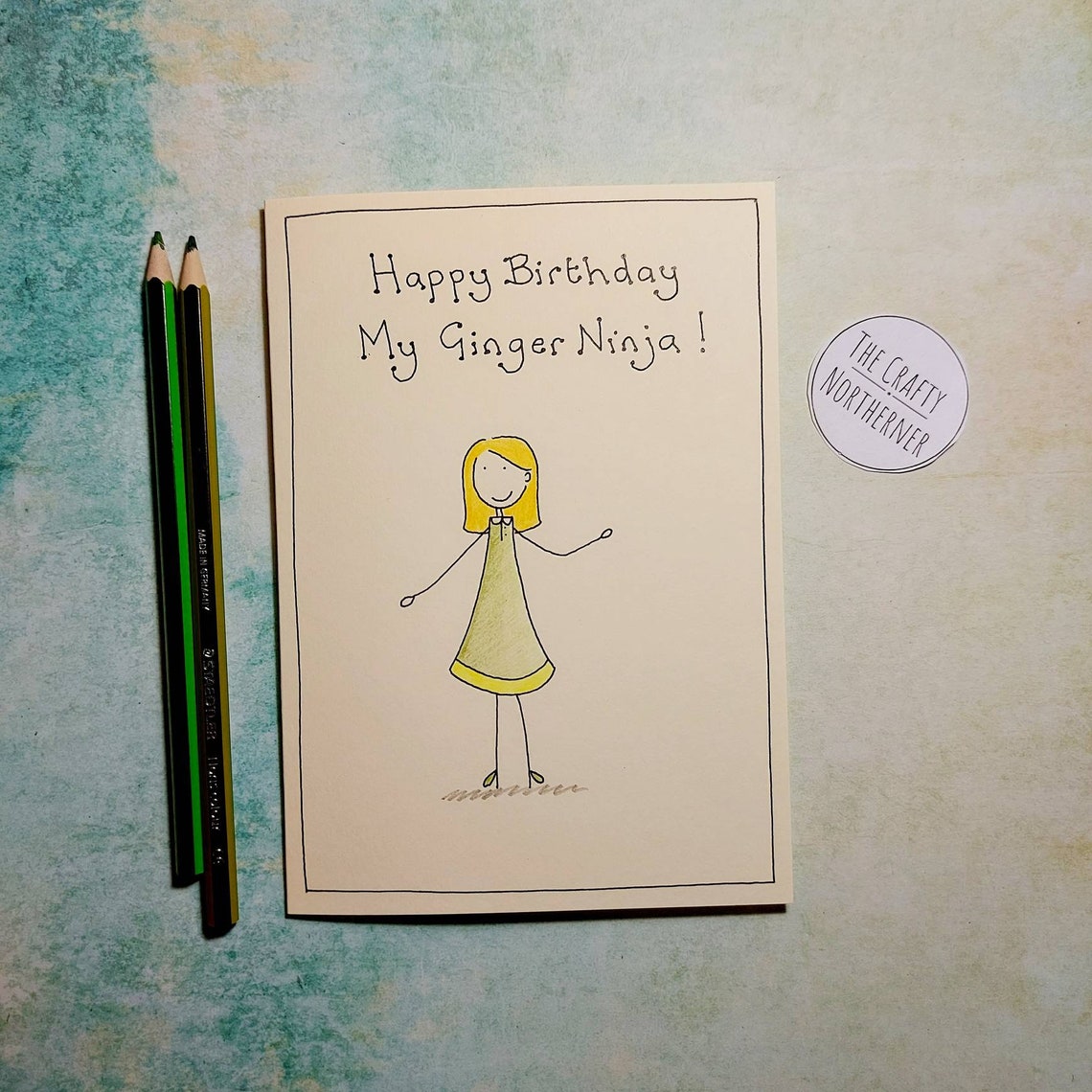 Ginger Birthday Card Ginger Ninja Card Redhead Card Card - Etsy UK