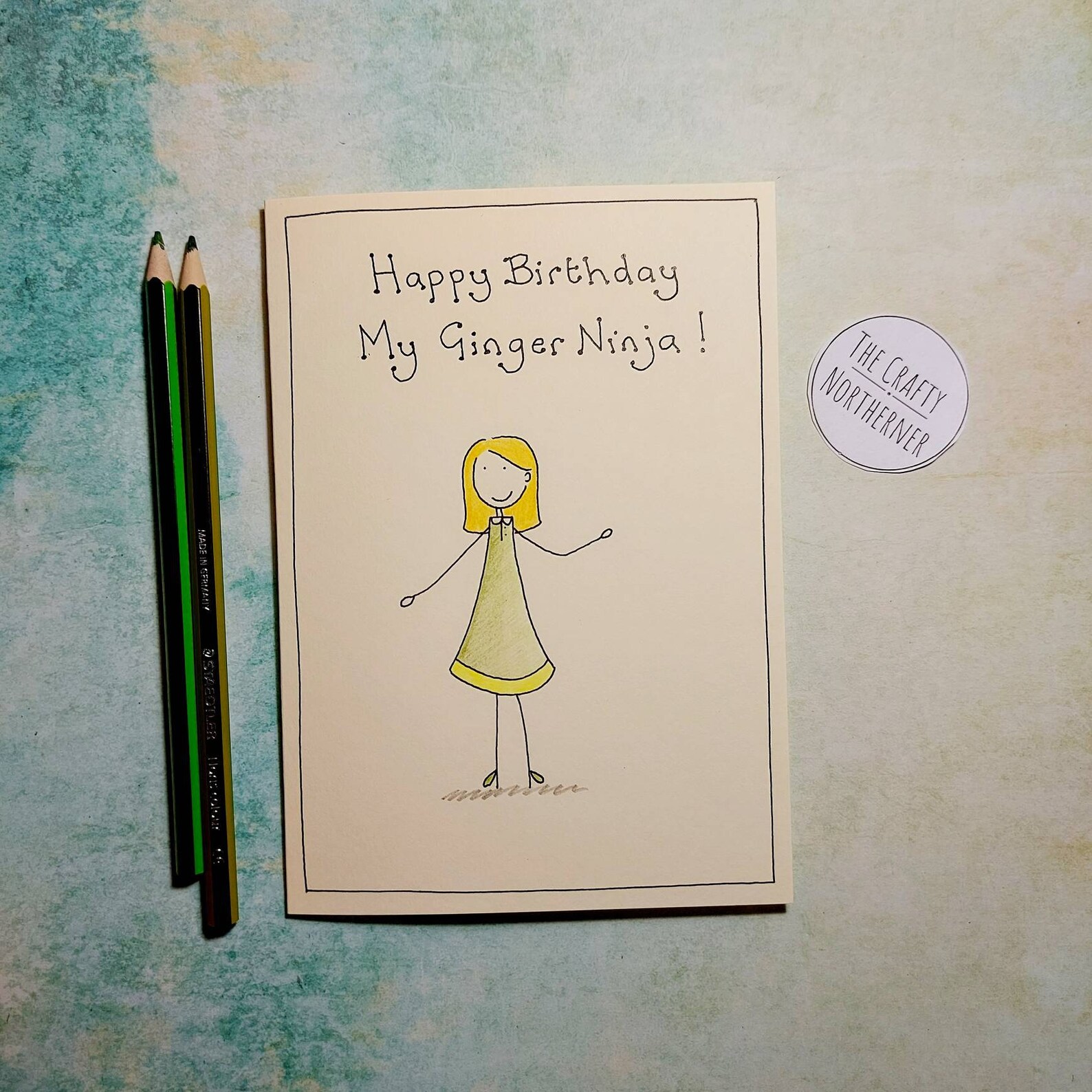 Ginger Birthday Card Ginger Ninja Card Redhead Card Card - Etsy UK