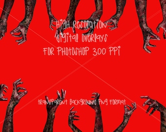 Zombie Overlay | Etsy