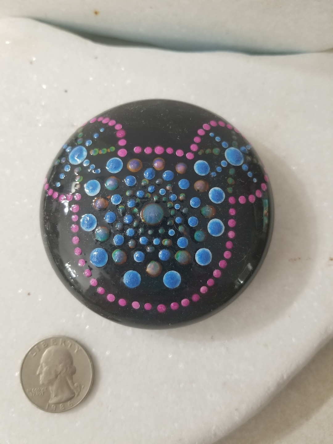 Hidden Mickey Glow in the Dark and Thermochromic Resin Coated Mandala ...