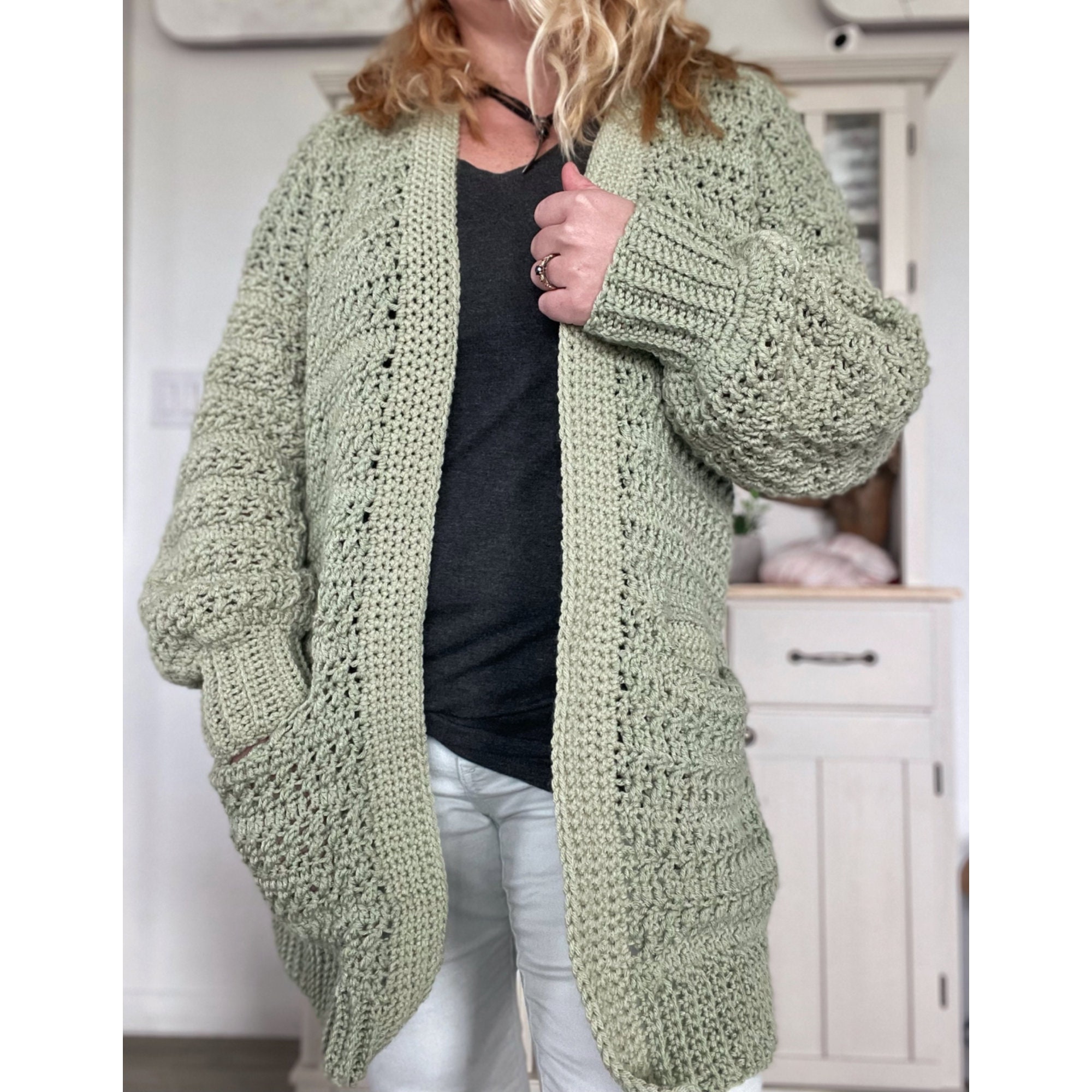 Crochet Pattern/ Crochet Cardigan Pattern/ Oversized Cardigan/ Crochet ...