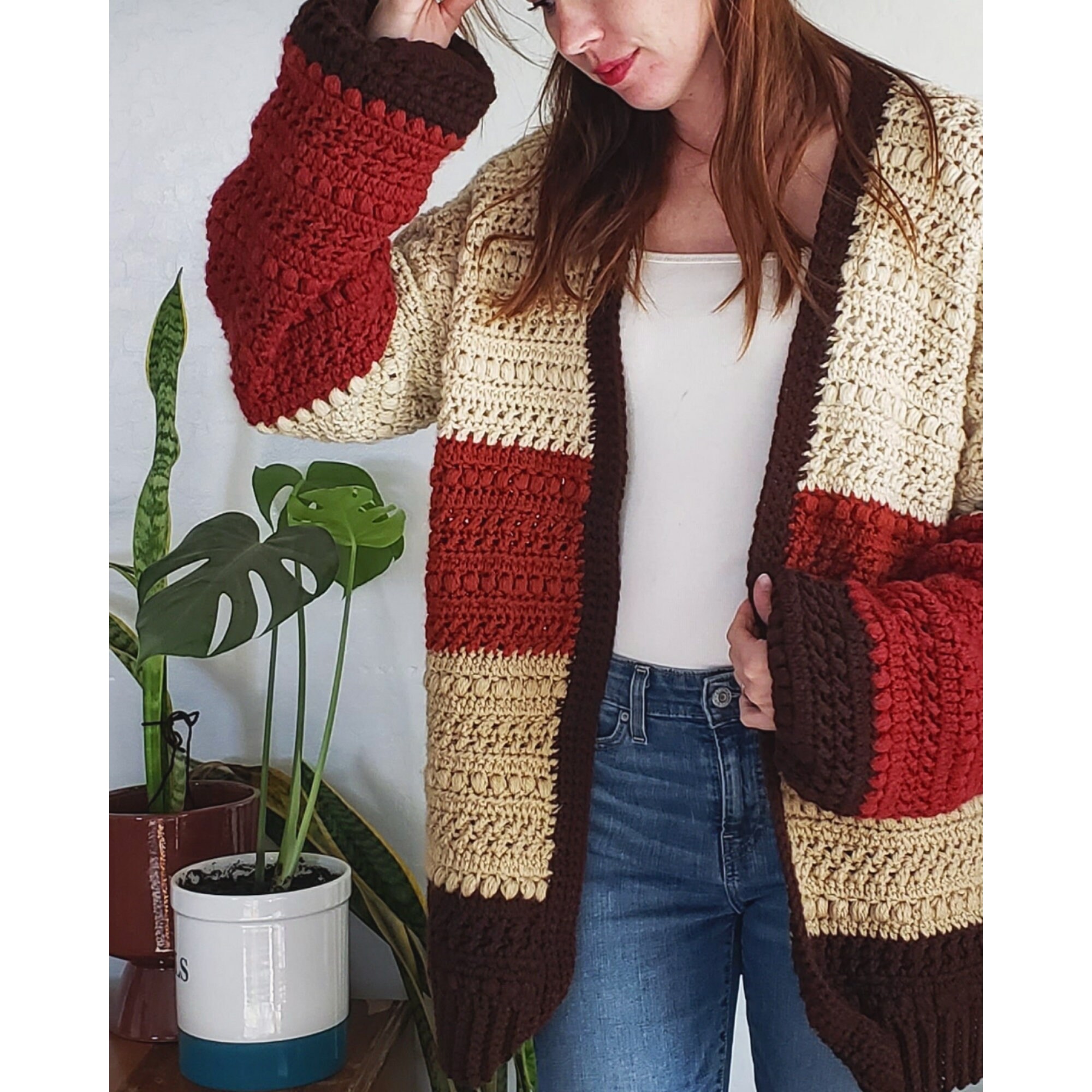 Crochet Pattern/ the Paisley Cardi/ Crochet Cardigan Pattern/ Oversized ...