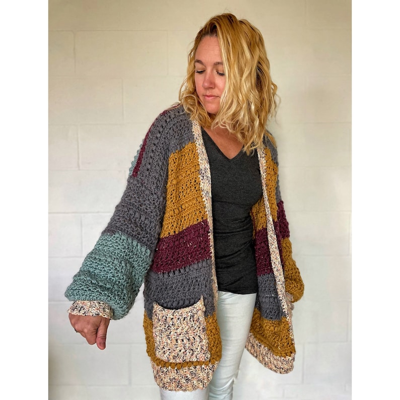 Crochet Pattern/ the Paisley Cardi/ Crochet Cardigan Pattern/ Oversized ...