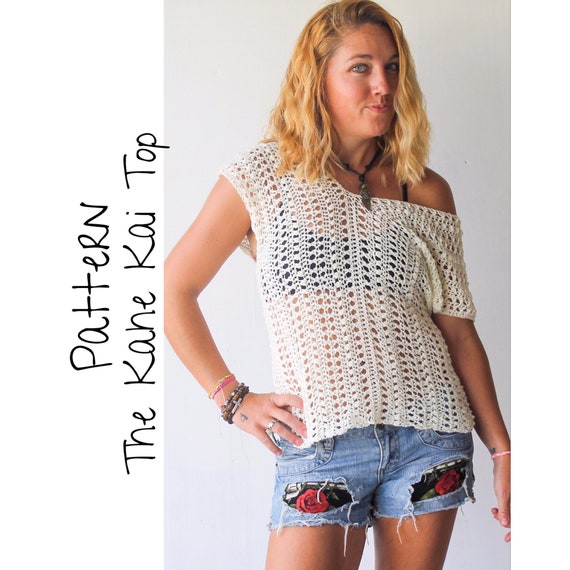 Crochet Pattern// The Kahe Kai Top// Crochet Top Pattern// | Etsy