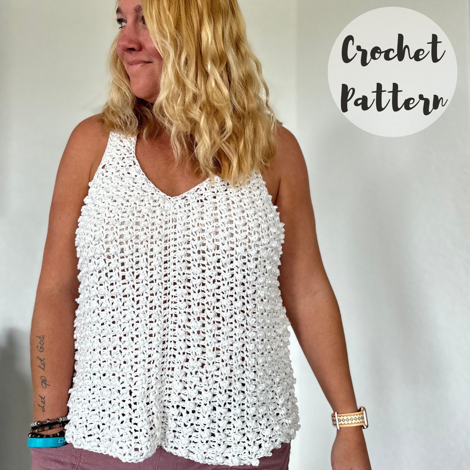 Crochet Pattern/ Crochet Tank Top Pattern/ Crochet Top Pattern/ Crochet ...