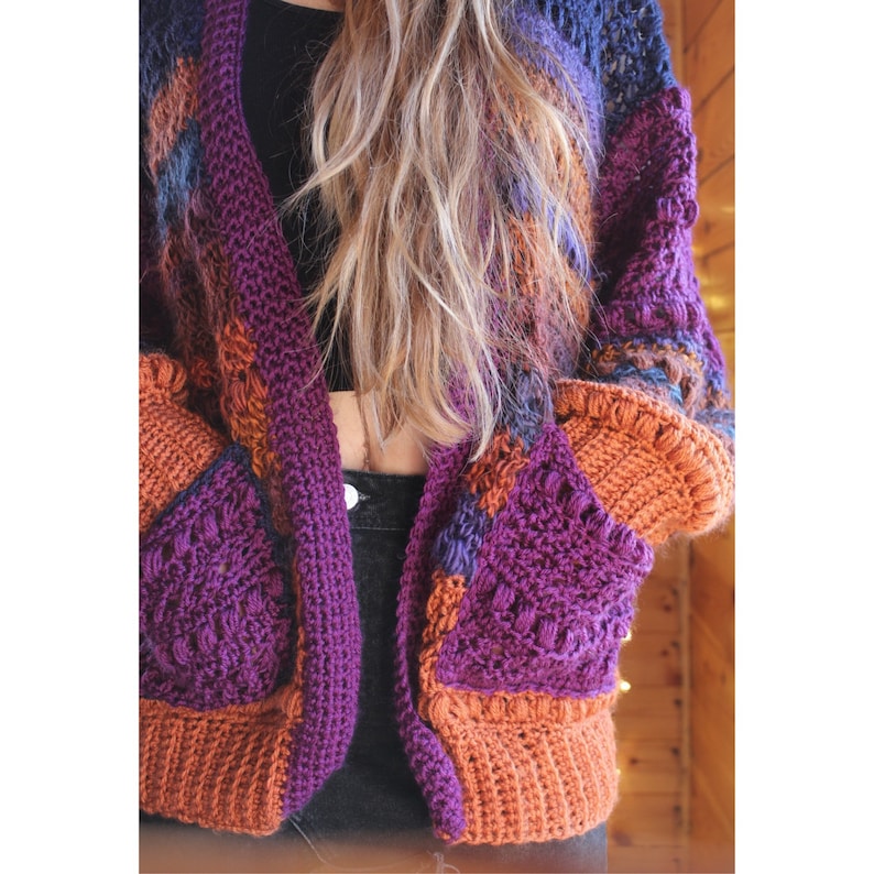 Crochet Pattern/ the Paisley Cardi/ Crochet Cardigan Pattern/ Oversized ...
