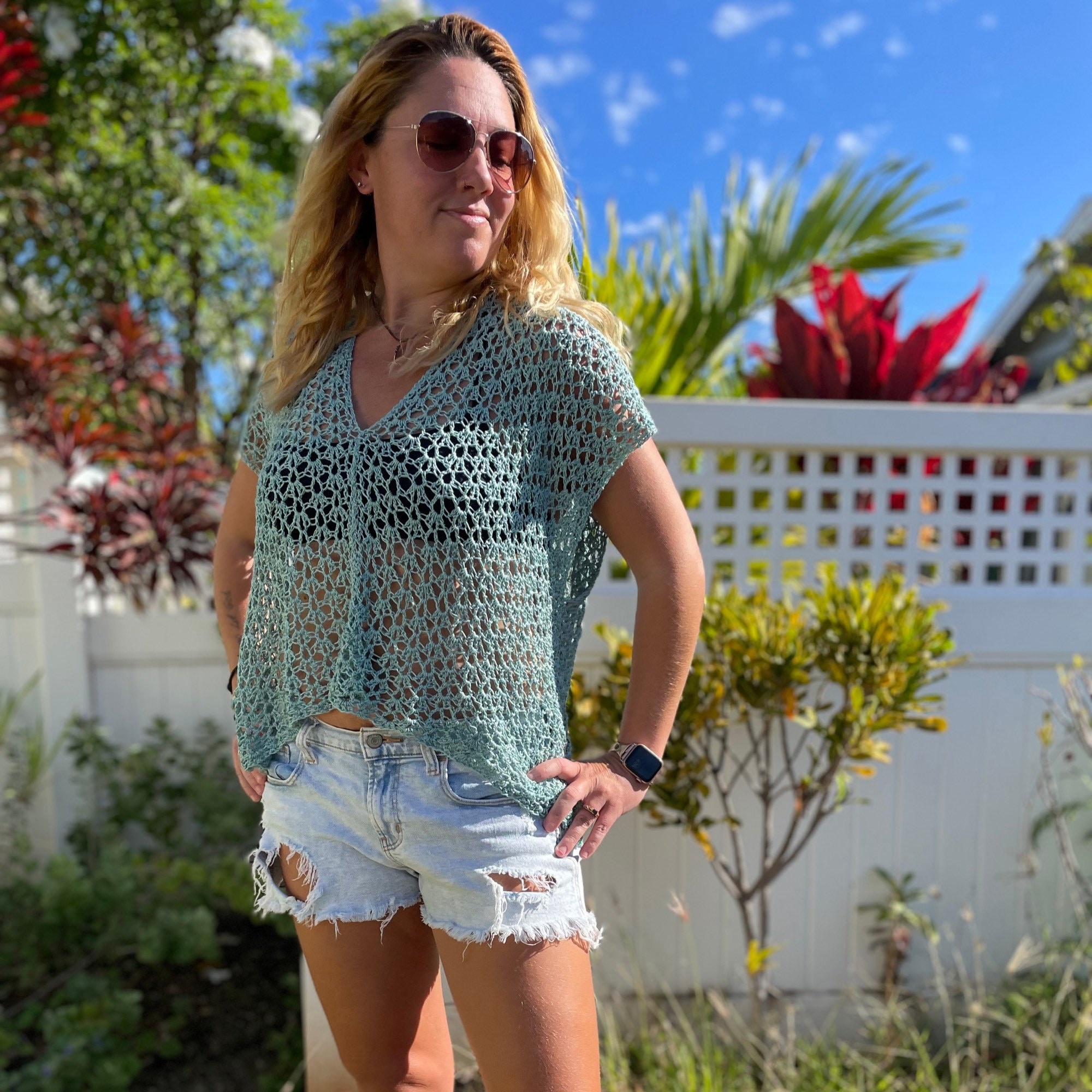 Crochet Pattern/ Crochet Top Pattern/ Crochet Lacy Top/ Crochet Summer ...