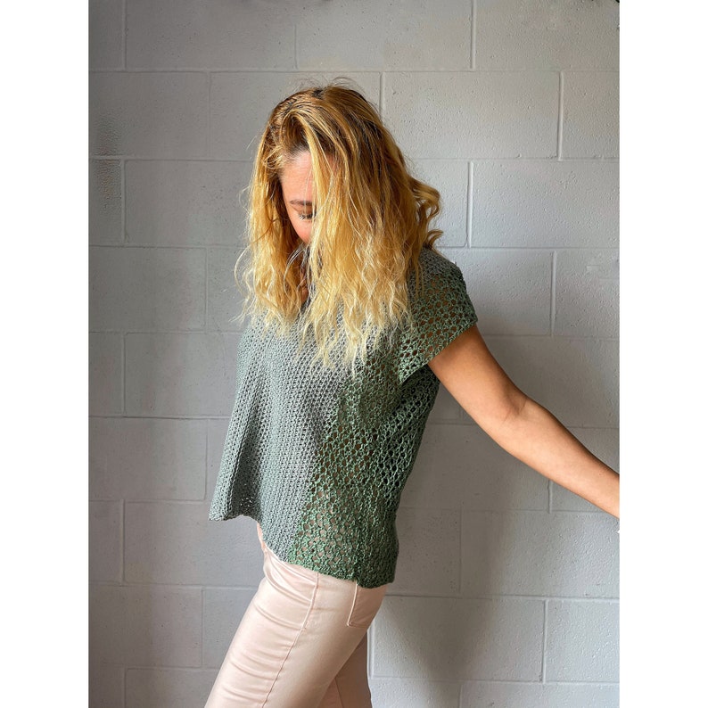 Crochet Pattern/ Crochet Top Pattern/ Easy Crochet Shirt Pattern ...