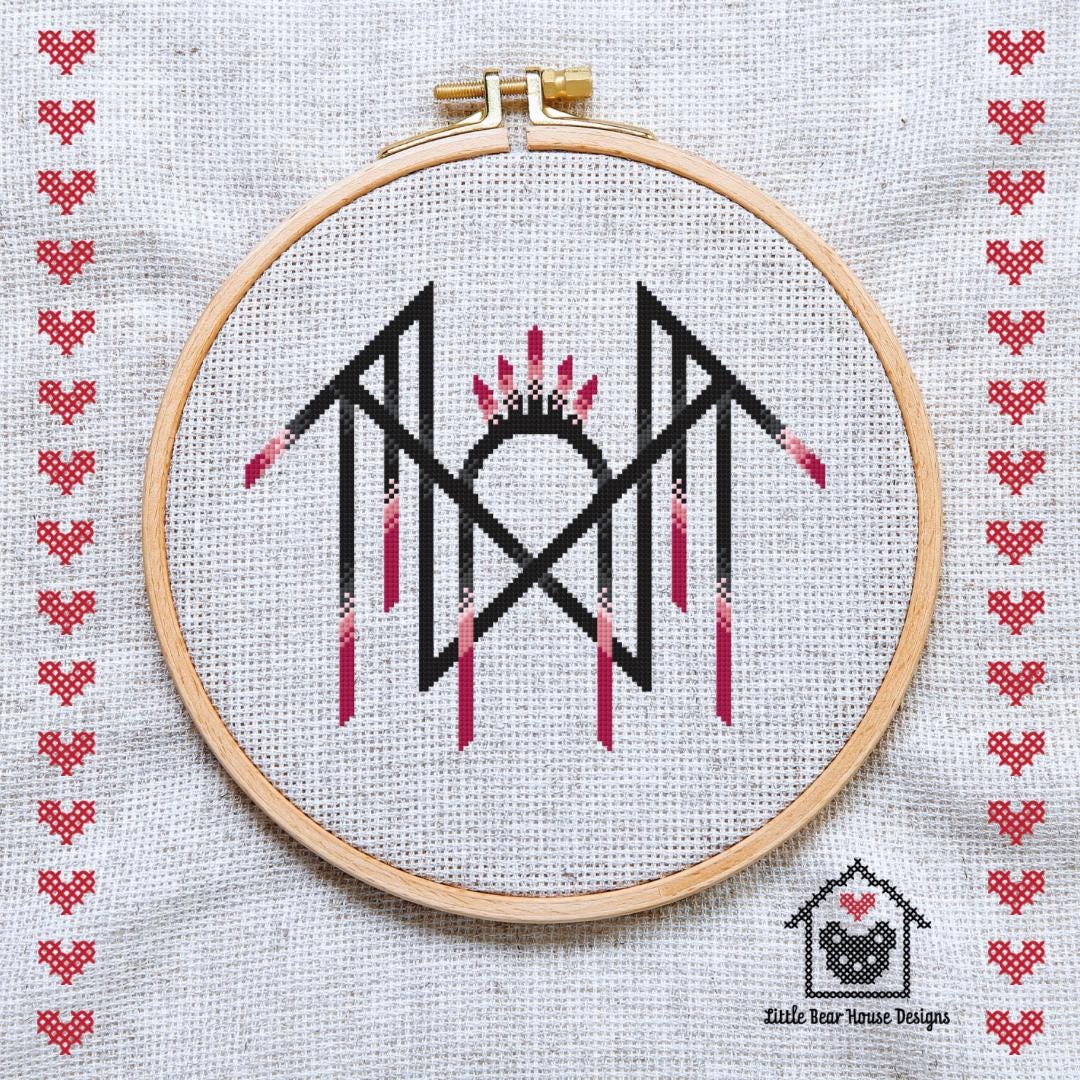 ST Symbol Double Cross Stitch Pattern (EIA Colors and Solid) - Etsy