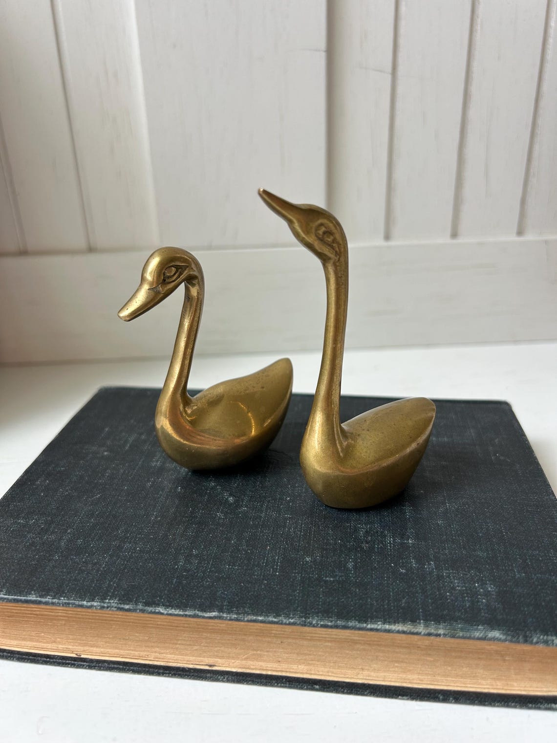 Vintage Brass Swan | Brass Swan Set | Vintage Brass Duck | Brass ...