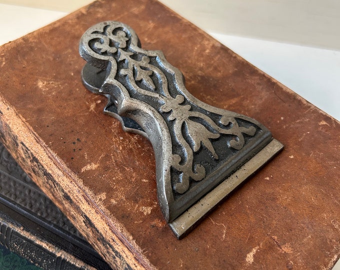 Vintage Metal Clip | Vintage Cast Iron Mail Holder | Brass Paper Clip ...