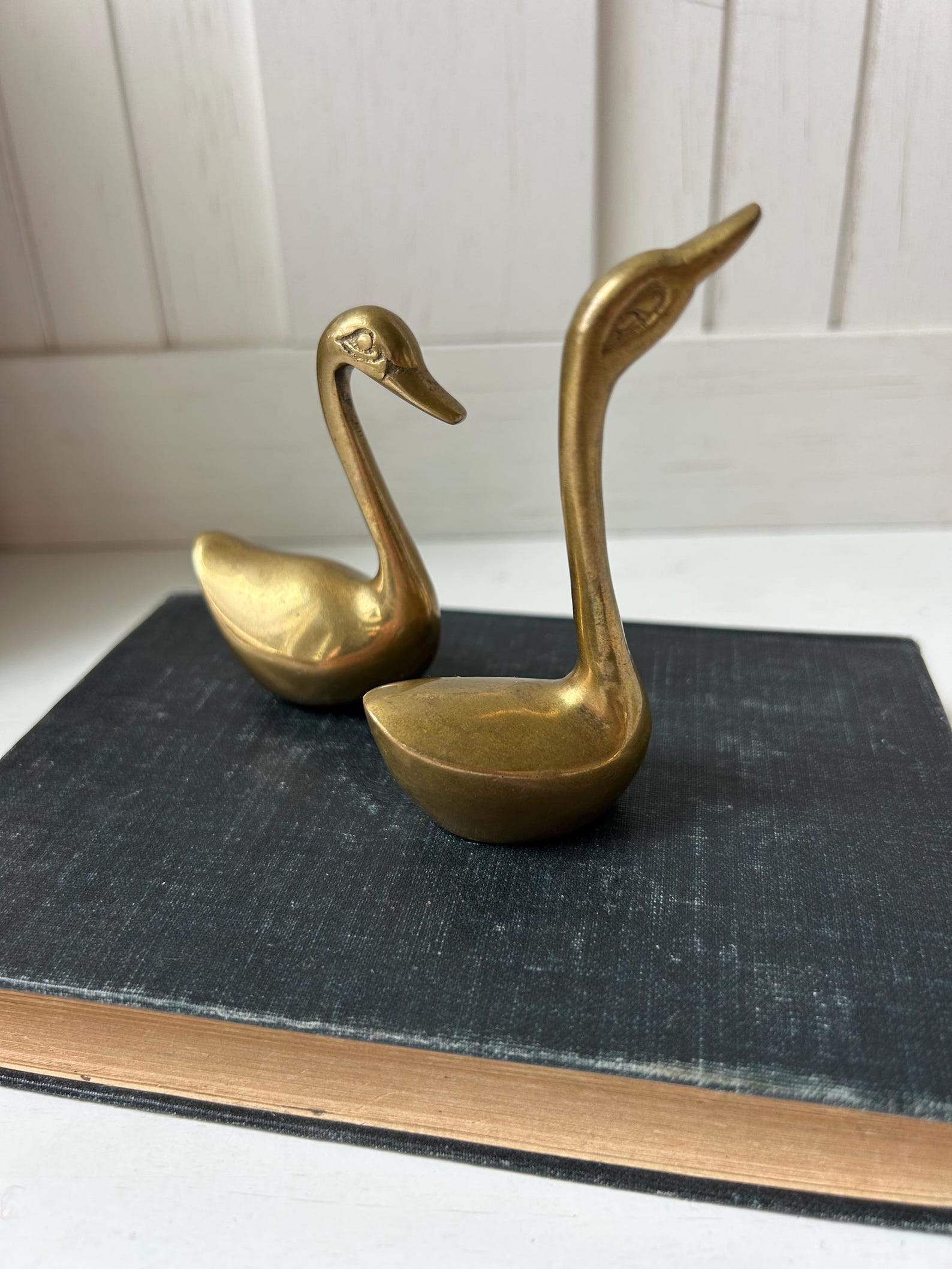 Vintage Brass Swan | Brass Swan Set | Vintage Brass Duck | Brass ...