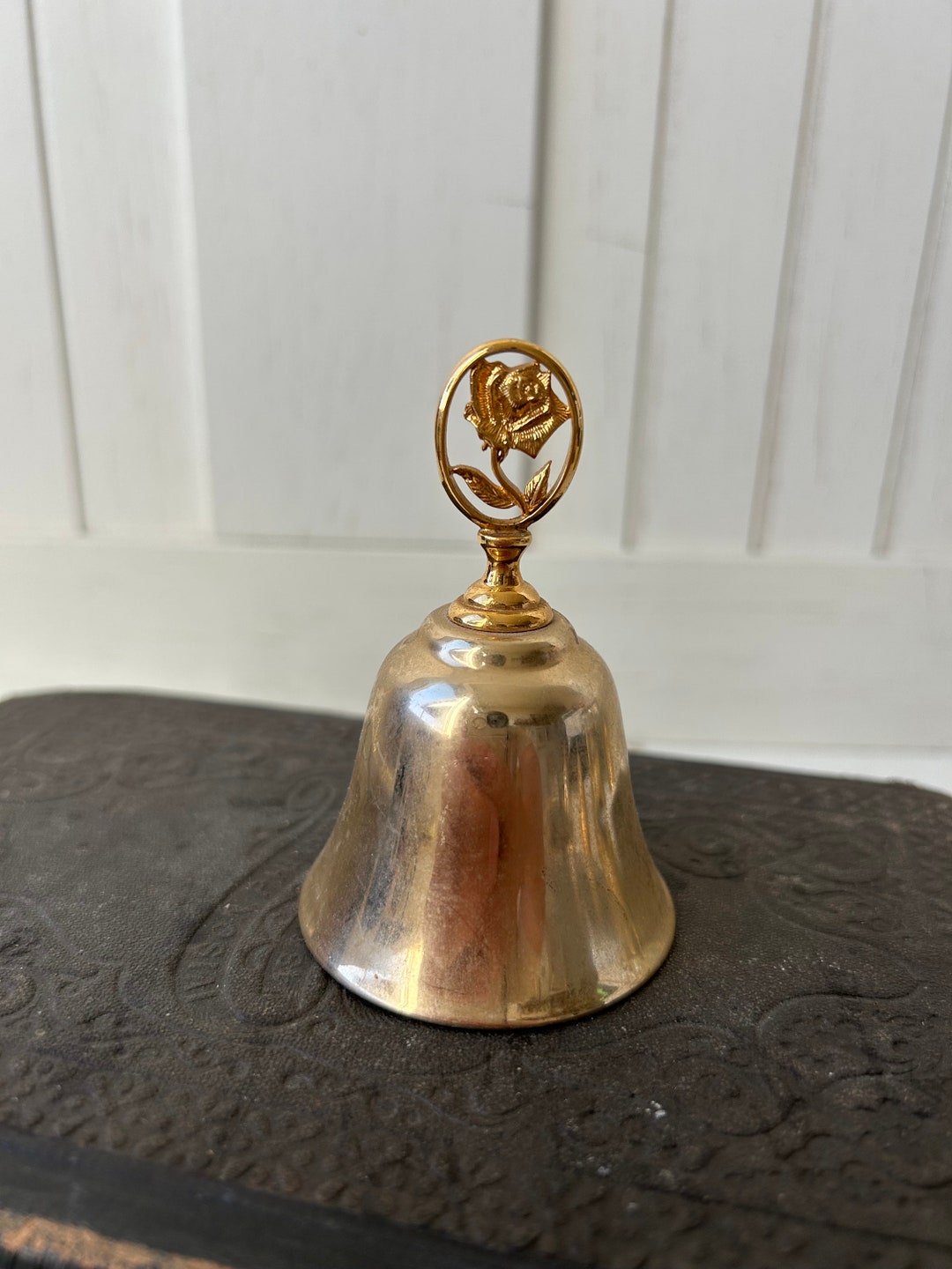 Vintage Gold Toned Rose Bell | Avon Gold Bell | Vintage Avon Bell ...
