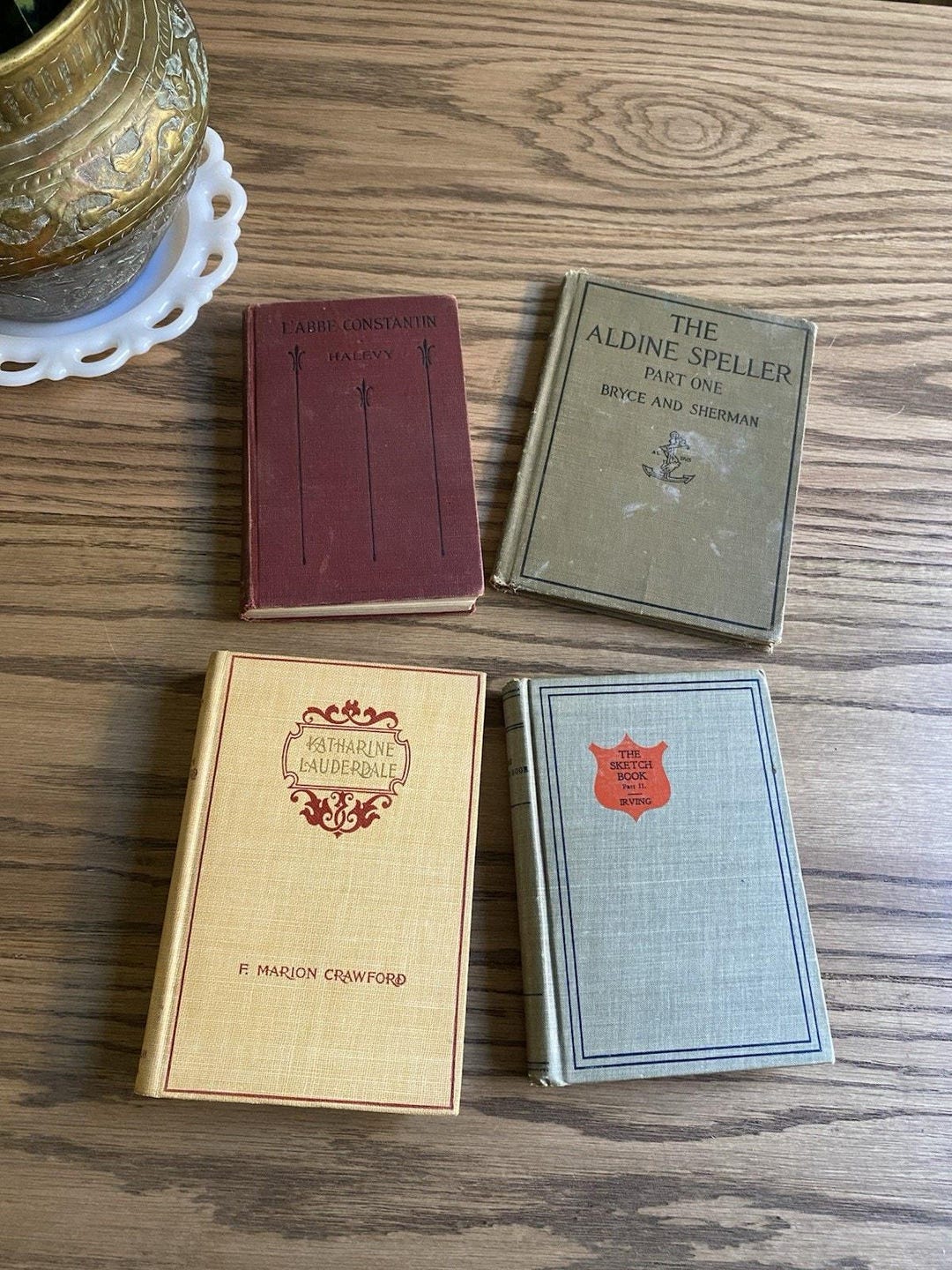 Antique Late 1800s Education Book Set Vintage Hardcover Books Set - Etsy