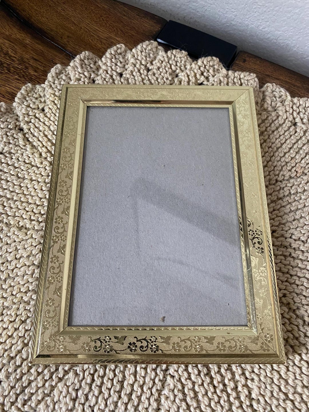 Vintage 80s Solid Brass Frame Vintage Picture Frame Vintage Brass Gold ...