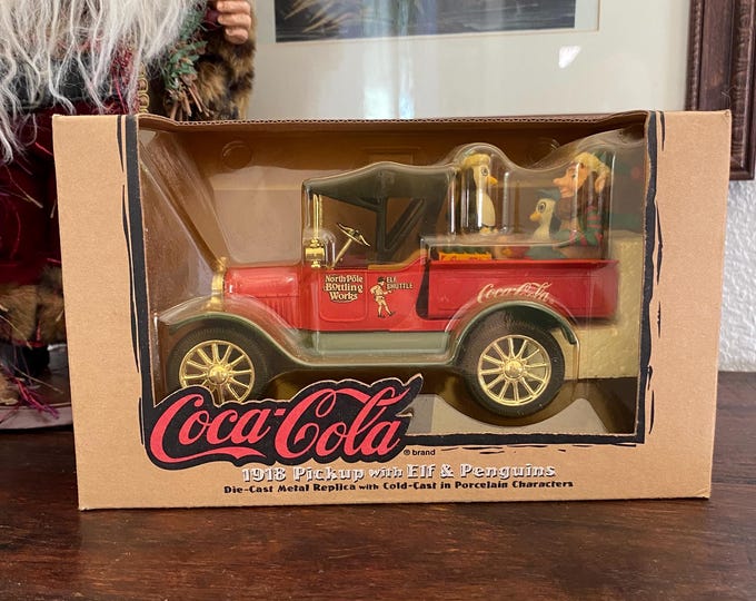 Vintage Coca Cola 1918 Pickup Elf and Penguins 1997 Original SEALED ...