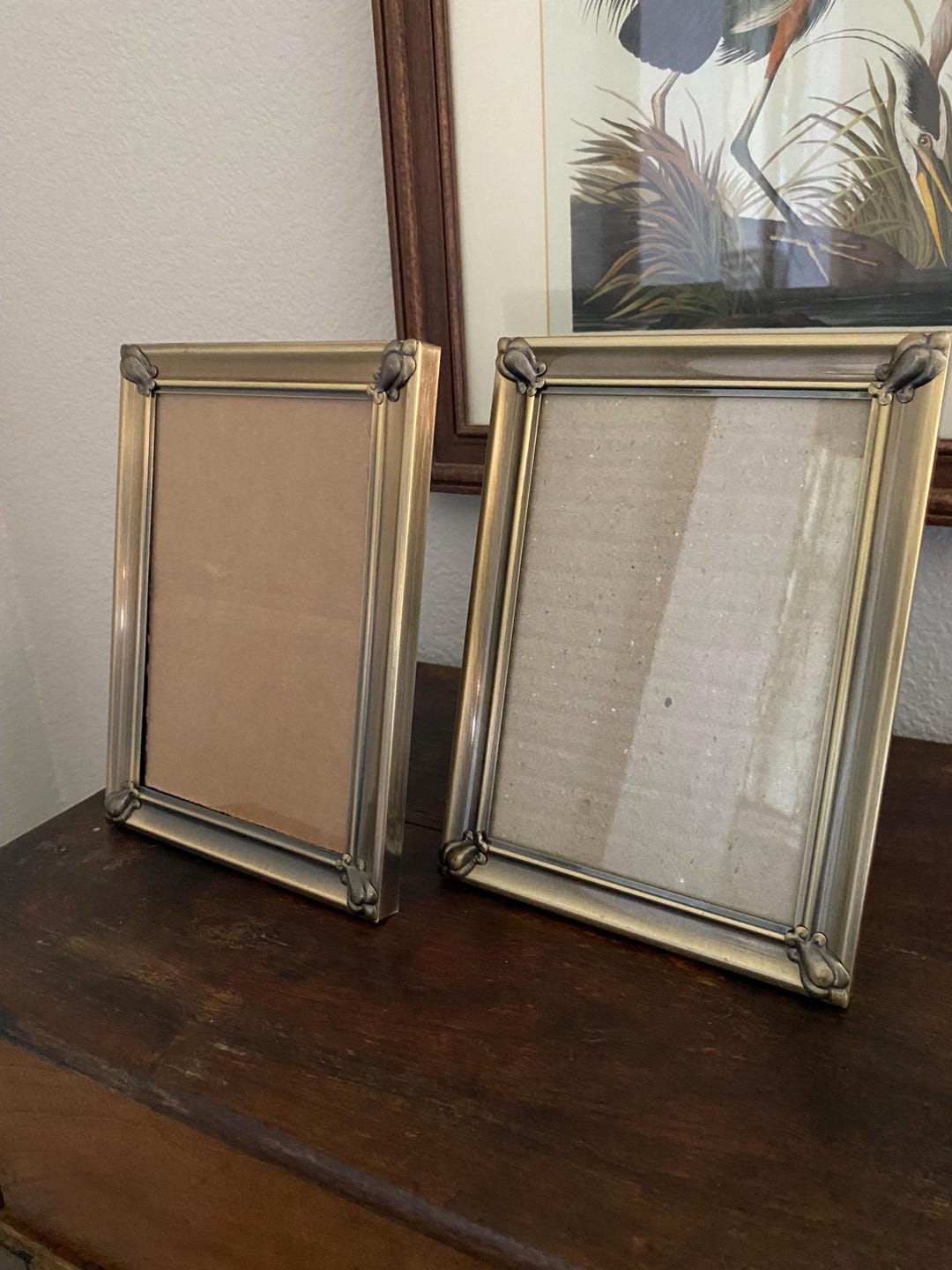 Vintage Brushed Gold Metal Picture Frames 5x7 Frames Vintage Frames - Etsy