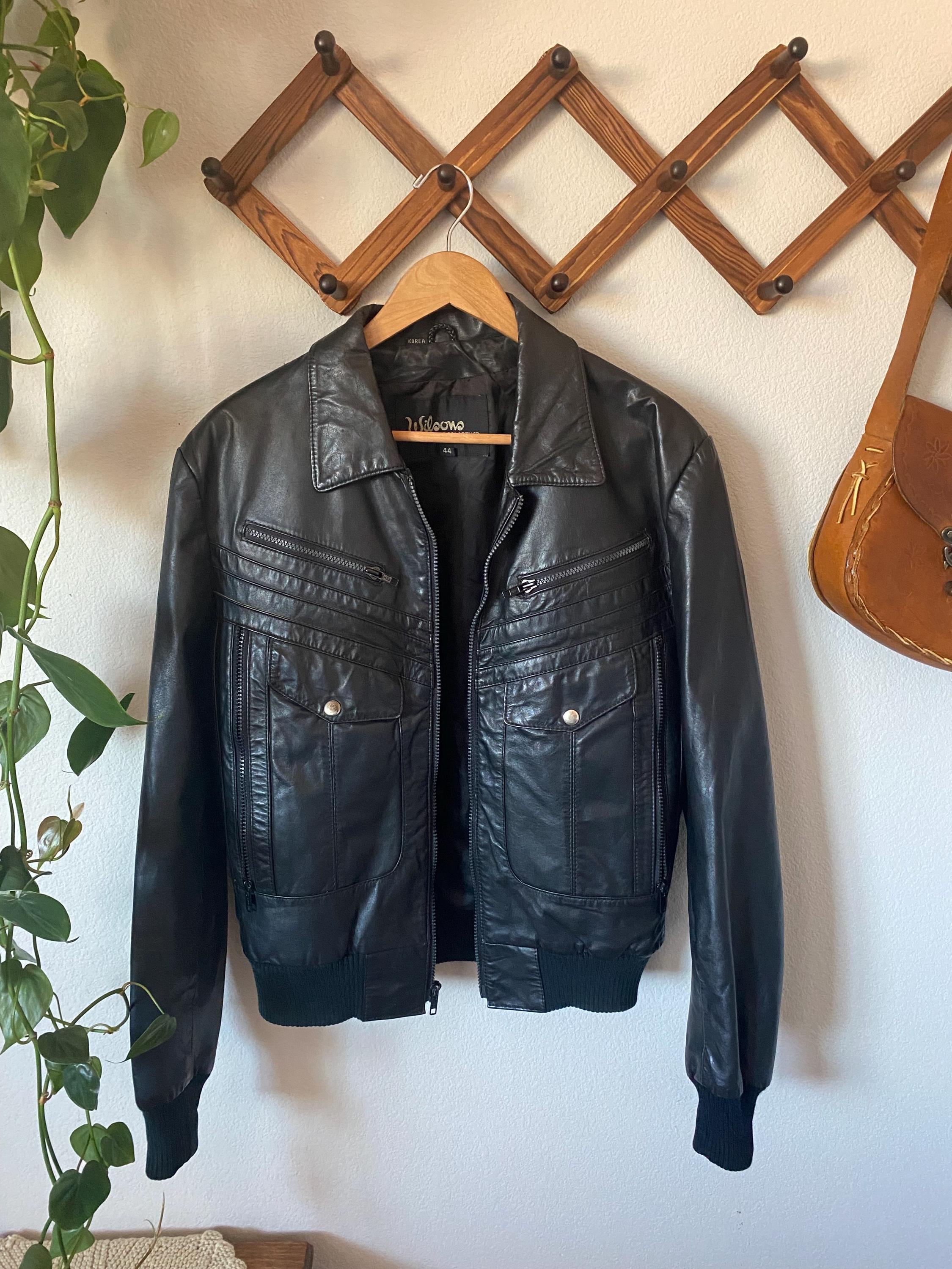 Wilson Leather Jacket - Etsy Wilson Leather Jacket - Etsy