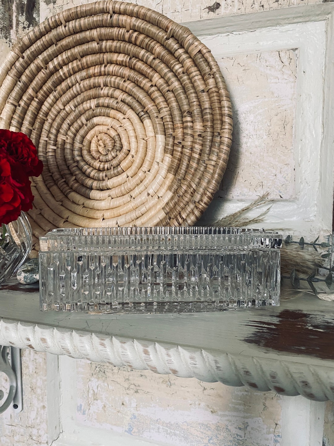 Vintage Princess House Crystal Cigar Box With Ashtray Lid - Etsy