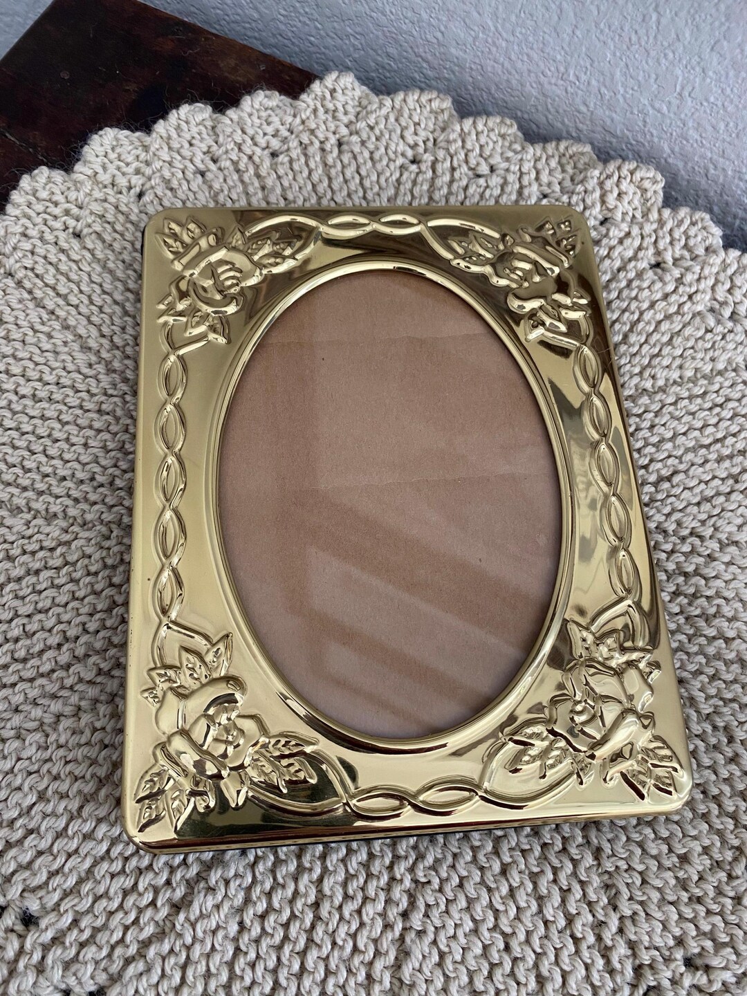 Vintage 80s Solid Brass Frame Fron Photo Album Vintage Frames Vintage ...