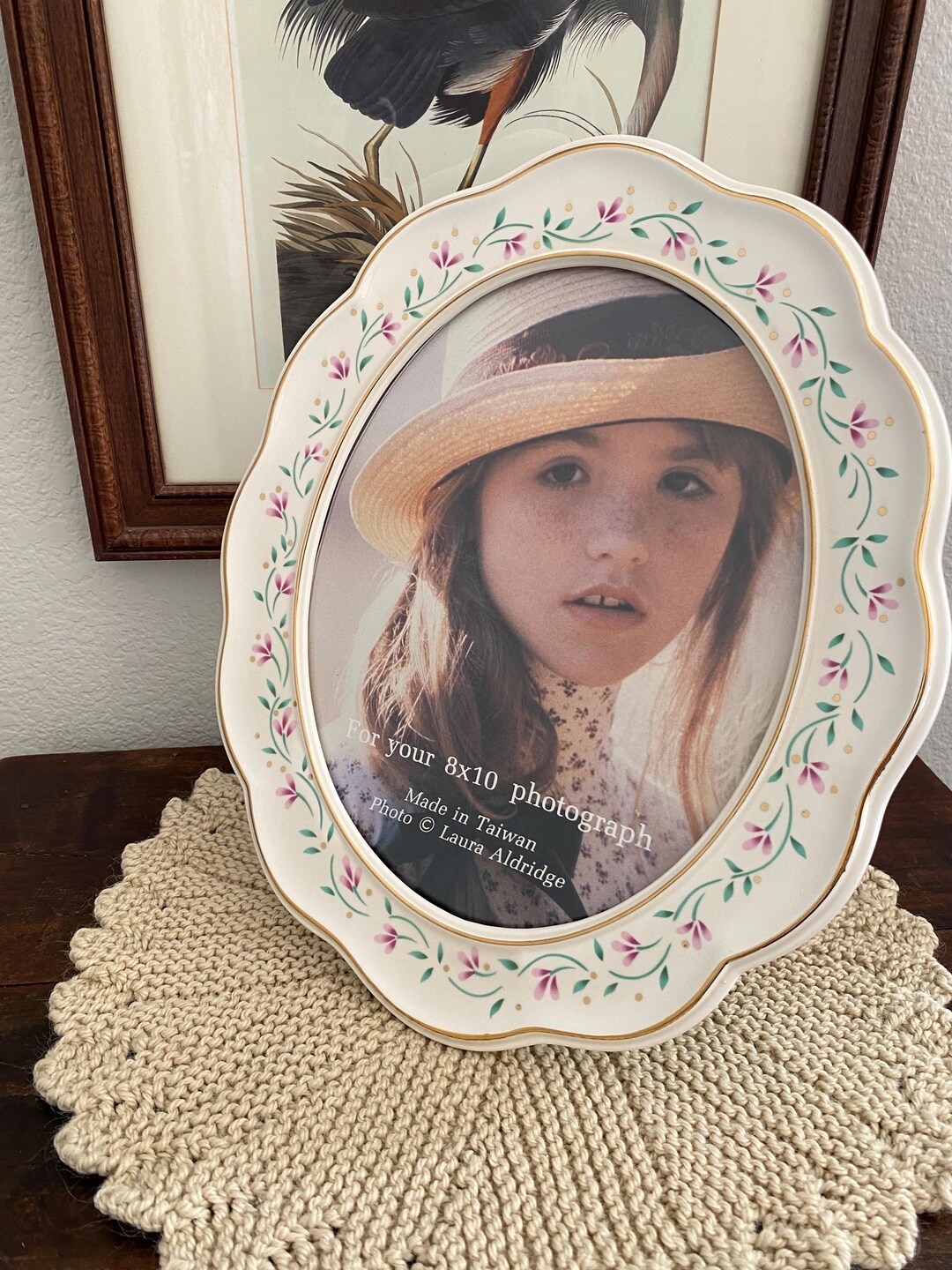 Vintage Ceramic Frame Floral Frame Vintage Picture Frame Cottagecore ...