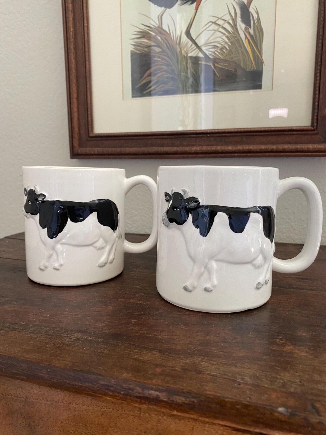 Vintage 1980s Otagiri Cow Mugs Set of 2 Made in Japan Farmhouse Decor ...