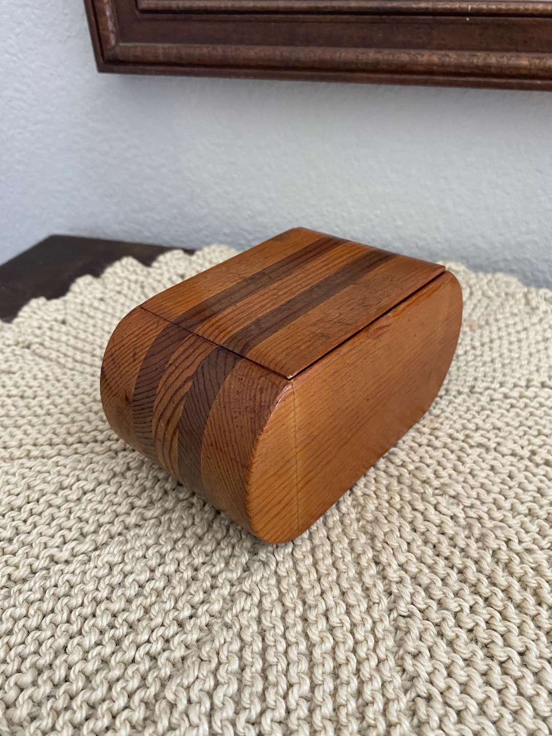Vintage Wood Cigarette Box Mid Century Lidded Wooden Retro Box MCM ...