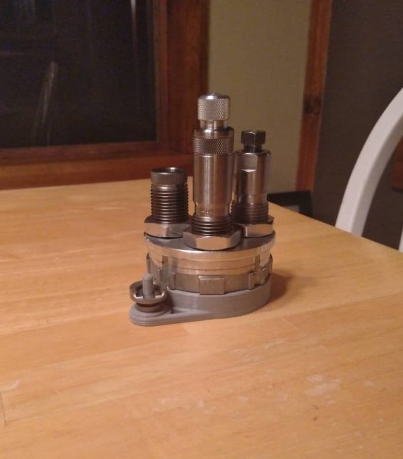 3D Printed Lee Turret Holder for 3 or 4 Hole Turrets - Reloading ...