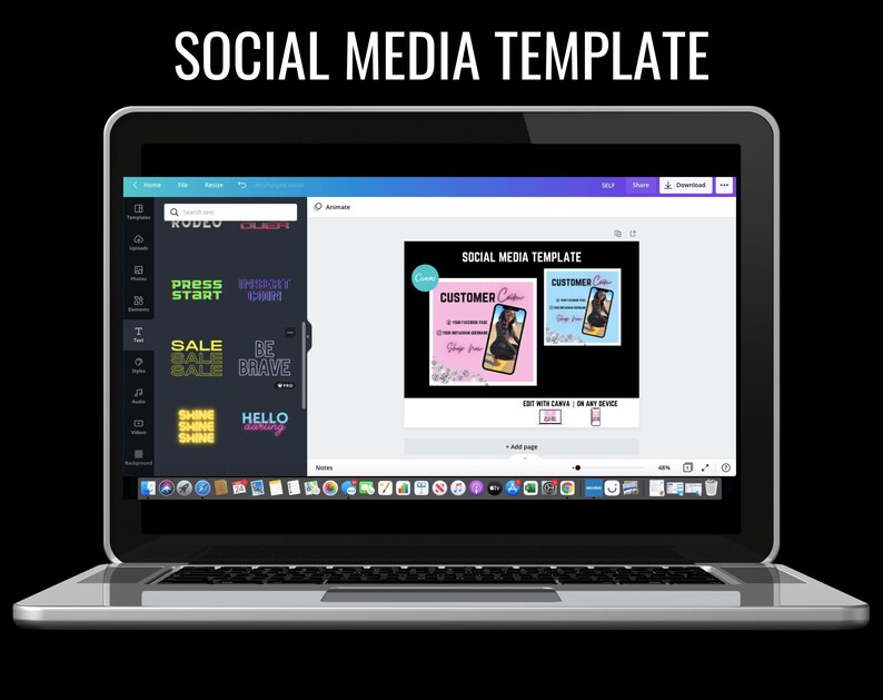 Customer Cam Social Media Flyer Client Selfie Social Media Flyer ...