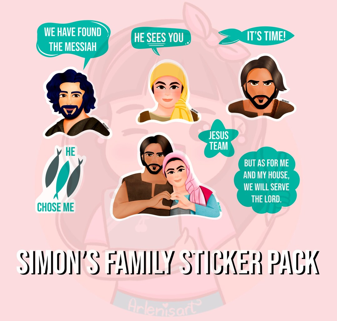 Bible Sticker Pack. Journaling Stickers. the Chosen Stickers. Simon ...