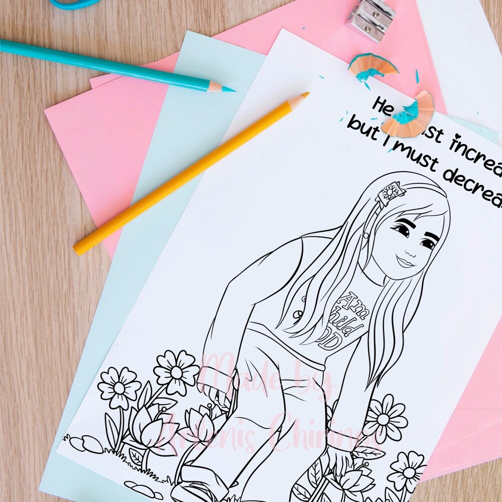 Bible Coloring Pages for Girls. Coloring Book for Girls. Bible Verse ...