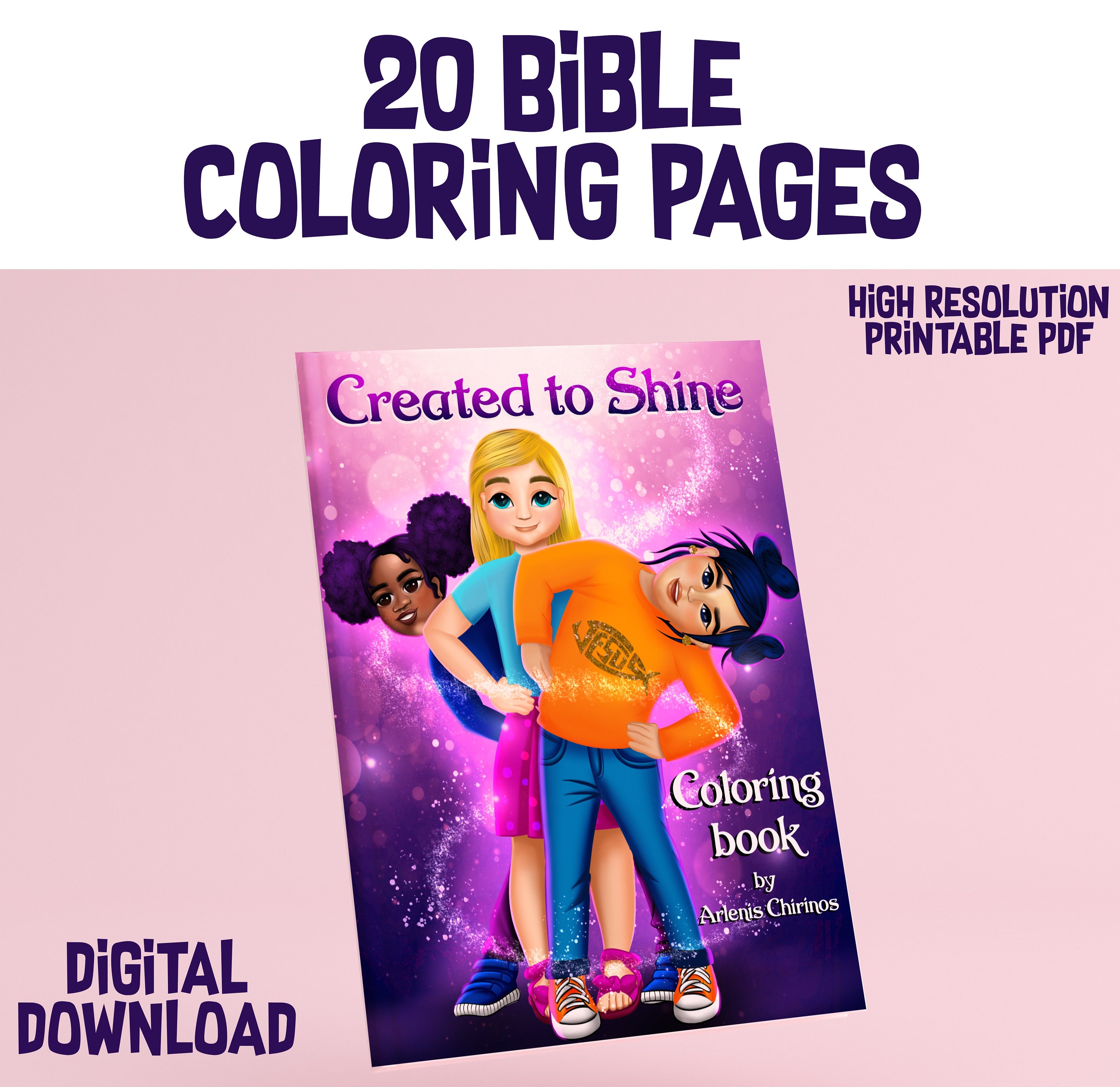 Bible Coloring Pages for Girls. Coloring Book for Girls. Bible Verse ...