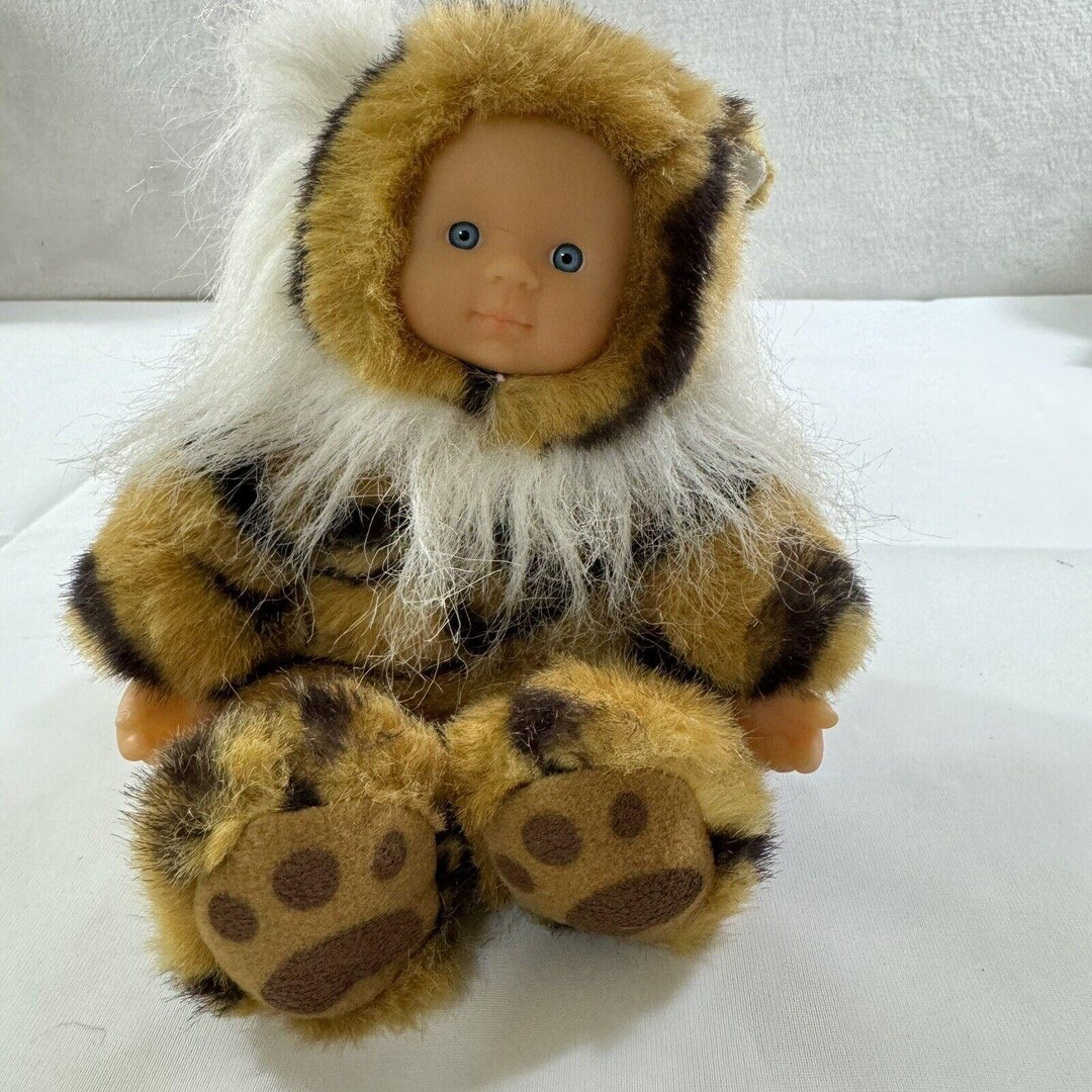 Vintage Simba Baby Plush Toy, Vinyl Face, Fuzzy Tiger Costume (8") - Etsy