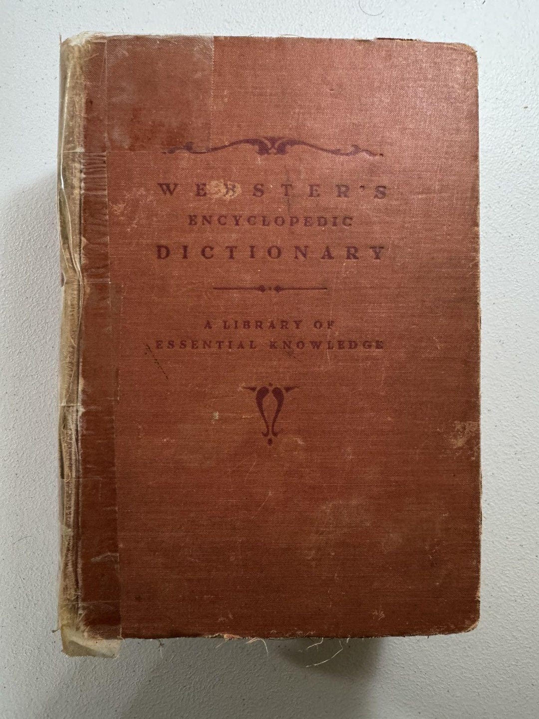 RARE Websters Encyclopedic Dictionary Hardcover 1944 Consolidated Book ...