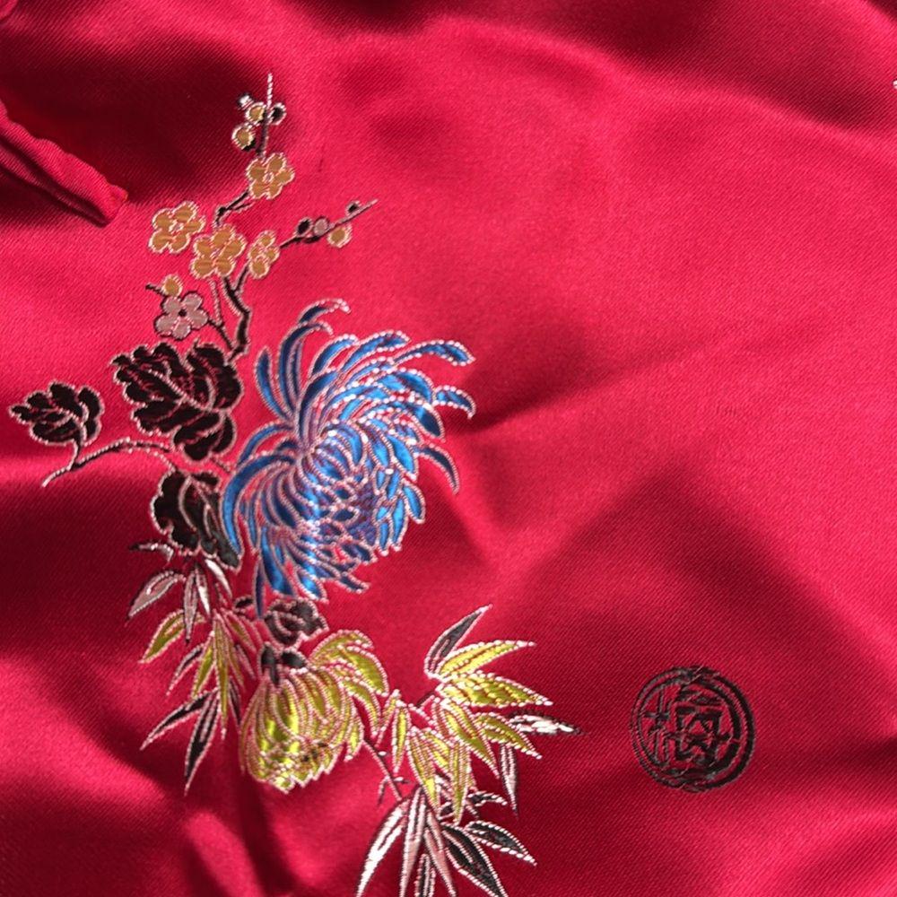 VTG HANDMADE Pink SILK Dress Modern Qipao Chinese Cheongsam Dress S ...
