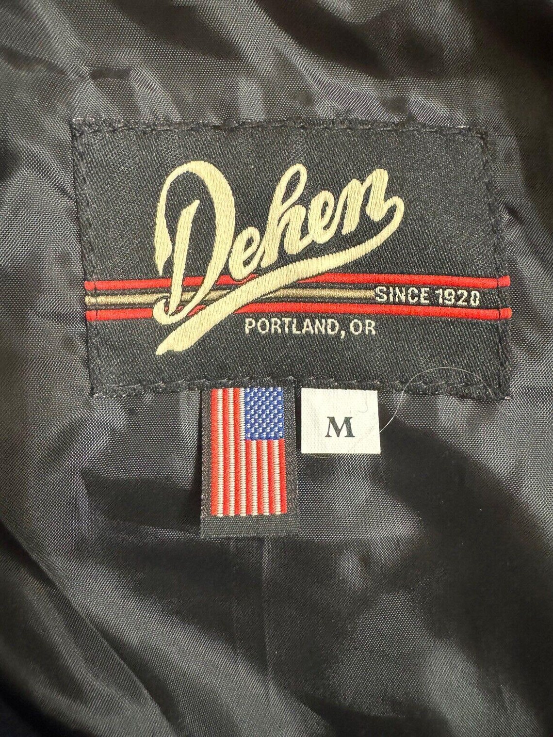 VTG RARE Mens 50s Dehen University of Portland Wool Leather Varsity ...