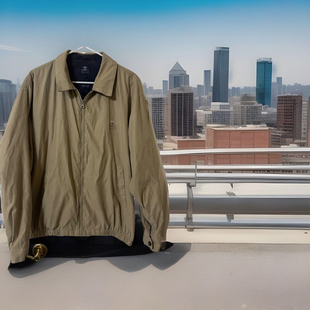 Vintage 90s Mens Pebble Beach Windbreak Jacket Made in Korea Retro ...