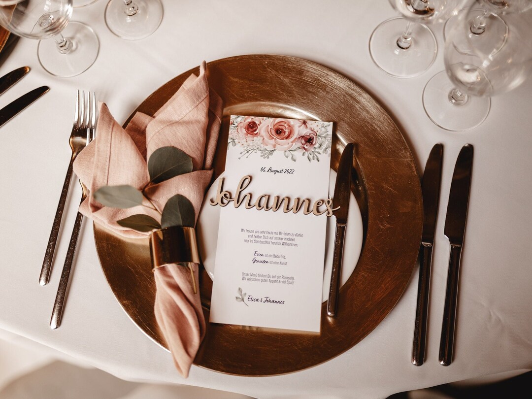 Name Plates, Table Names, Place Cards, Wooden Lettering, Place Names ...