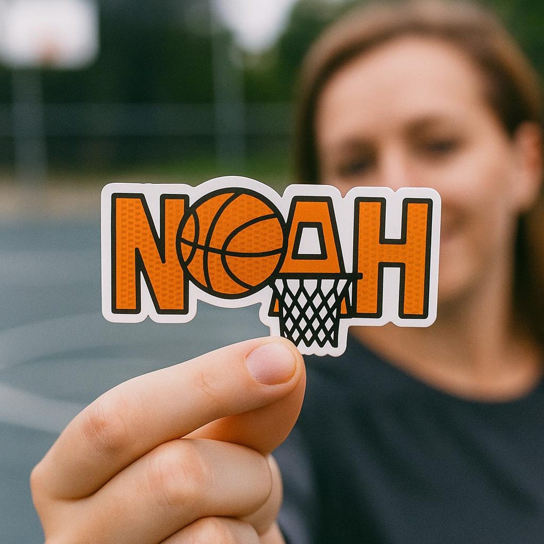 Personalized Basketball Name Stickers,custom Basketball Player Name ...