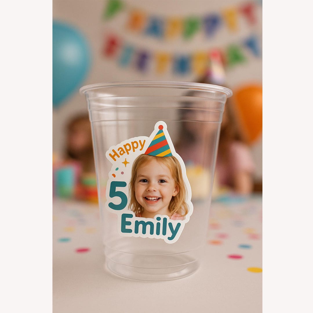 5th Birthday Stickers for Girls,free Design,personalized Name Age 5 ...