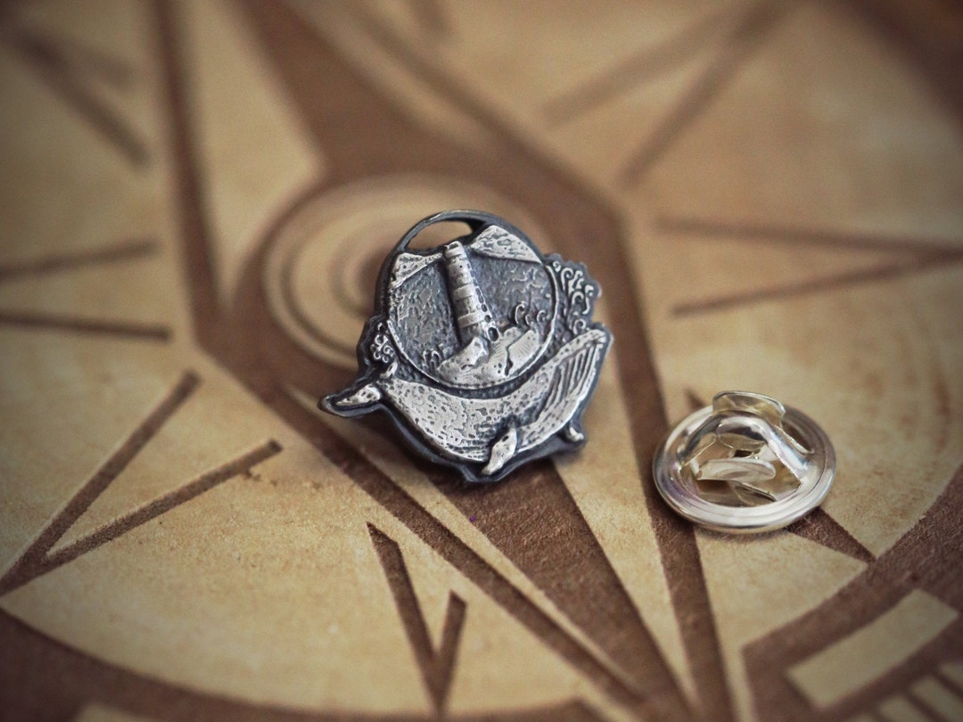 Humpback With Lighthouse Mini Brooch Sterling Silver 925 - Etsy